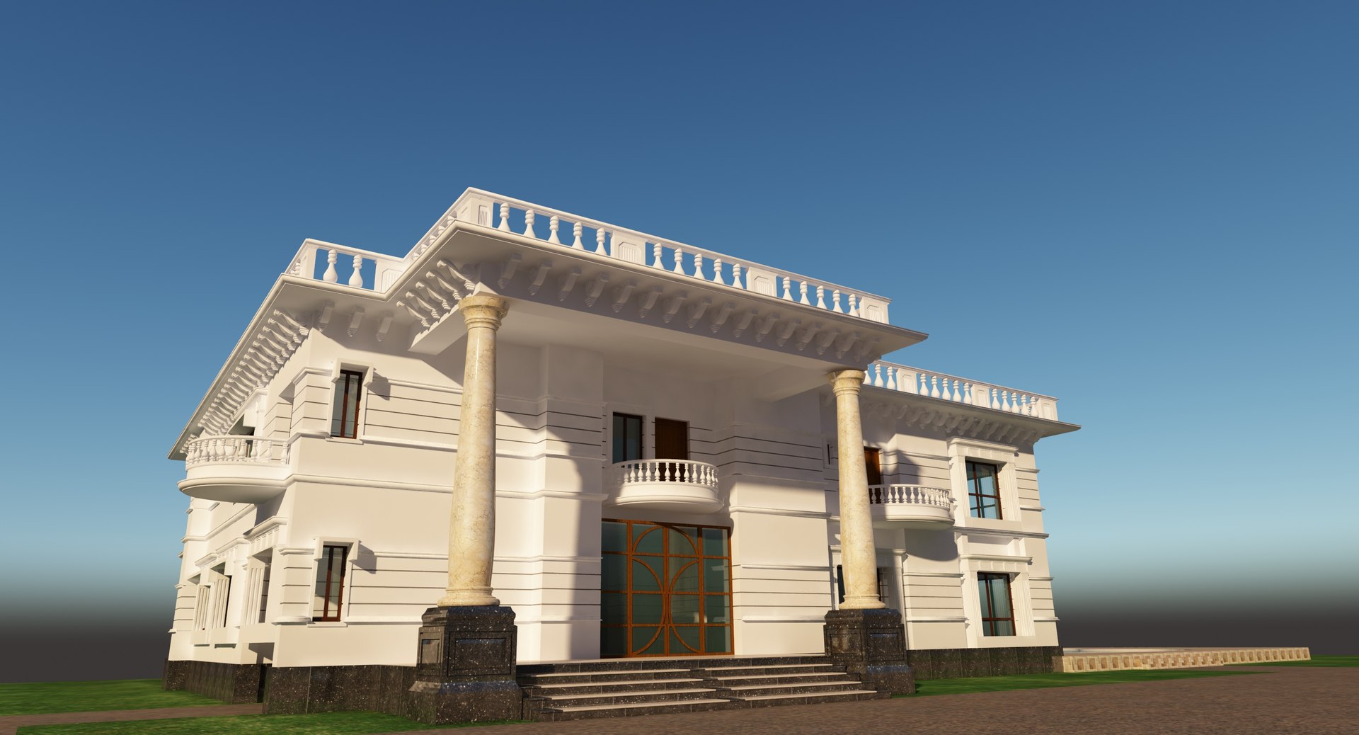 Duplex House 3D Model - TurboSquid 1558834