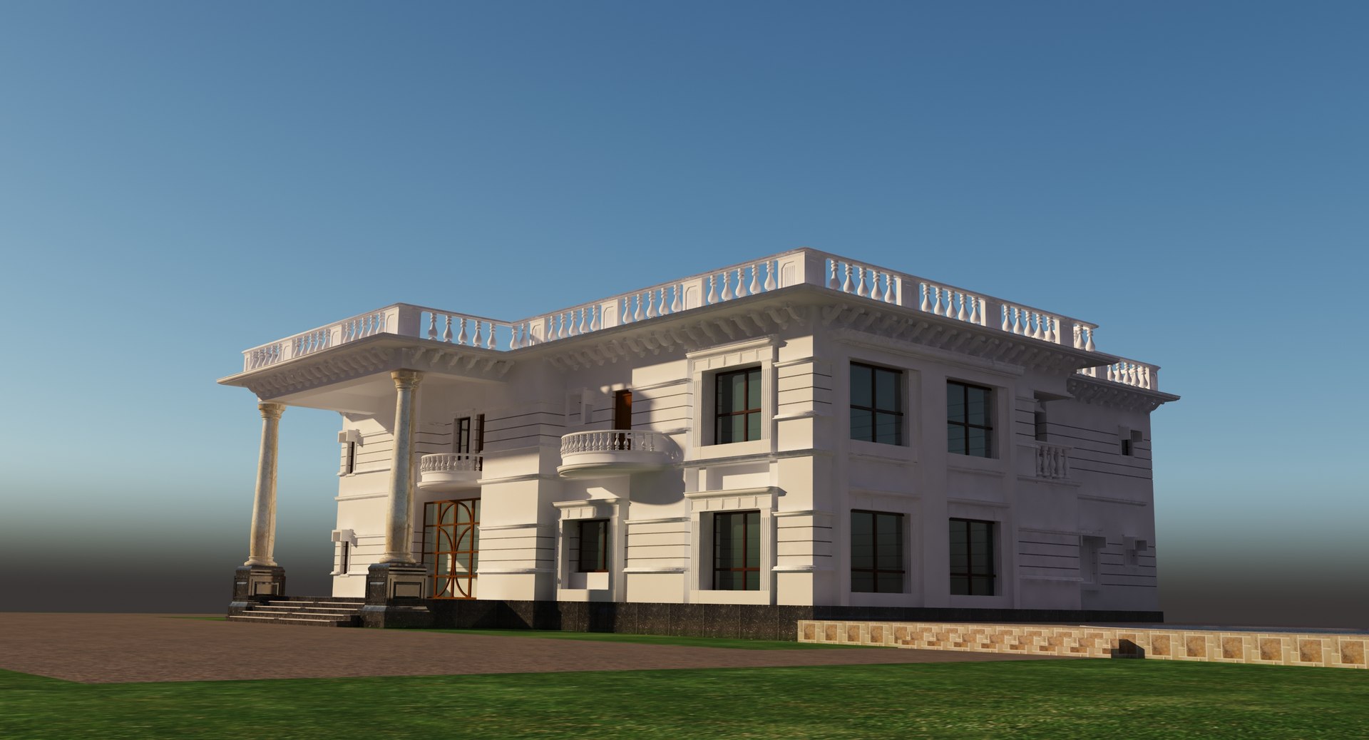 Duplex House 3D Model - TurboSquid 1558834