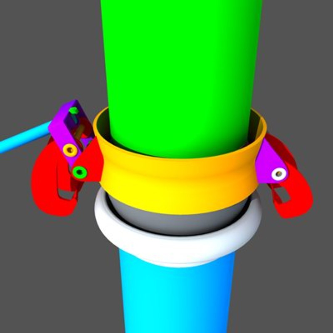 Pipe Union Link 3d Model