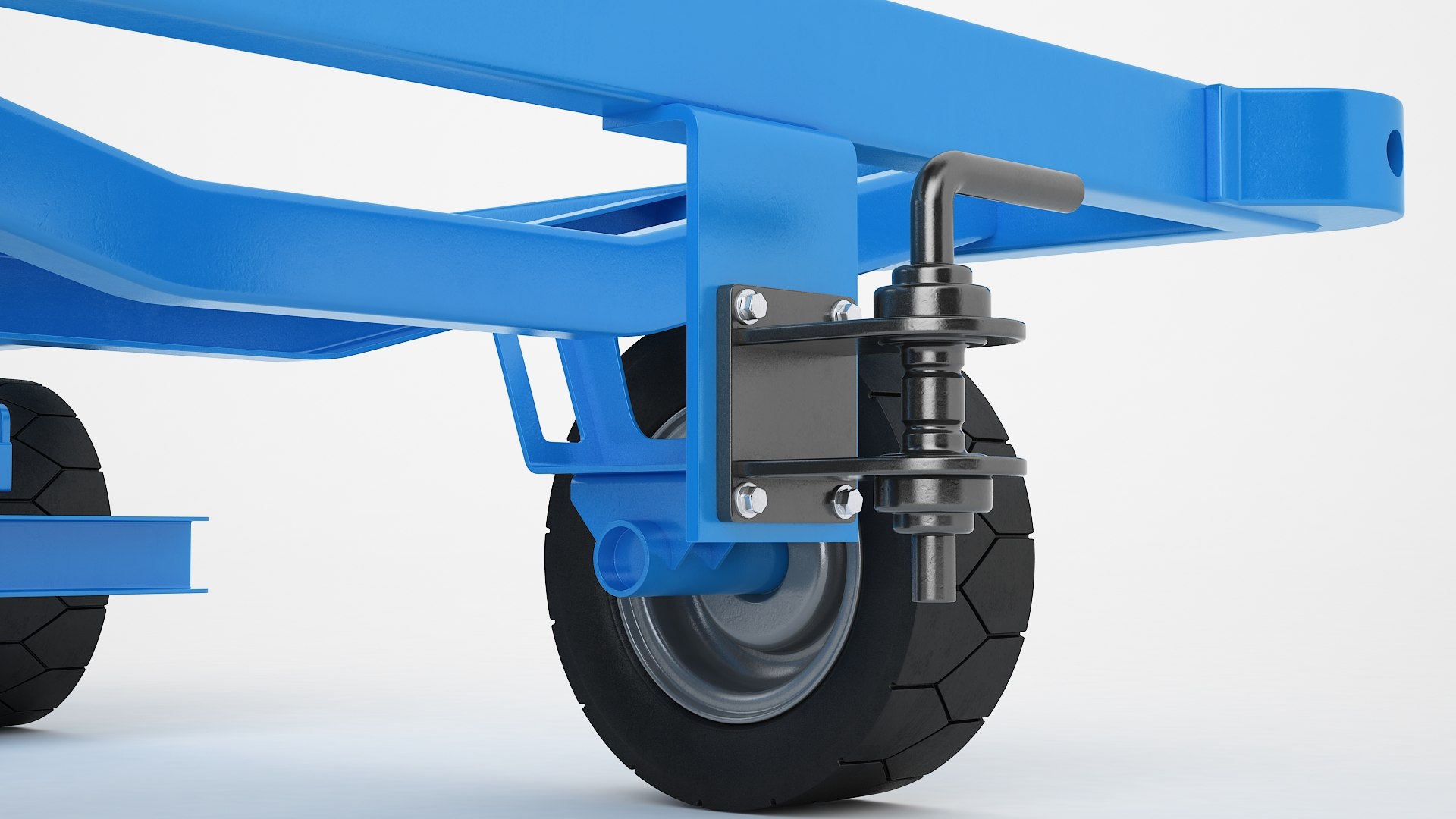 Airport Trailer Chassis 02 3D Model - TurboSquid 2226790