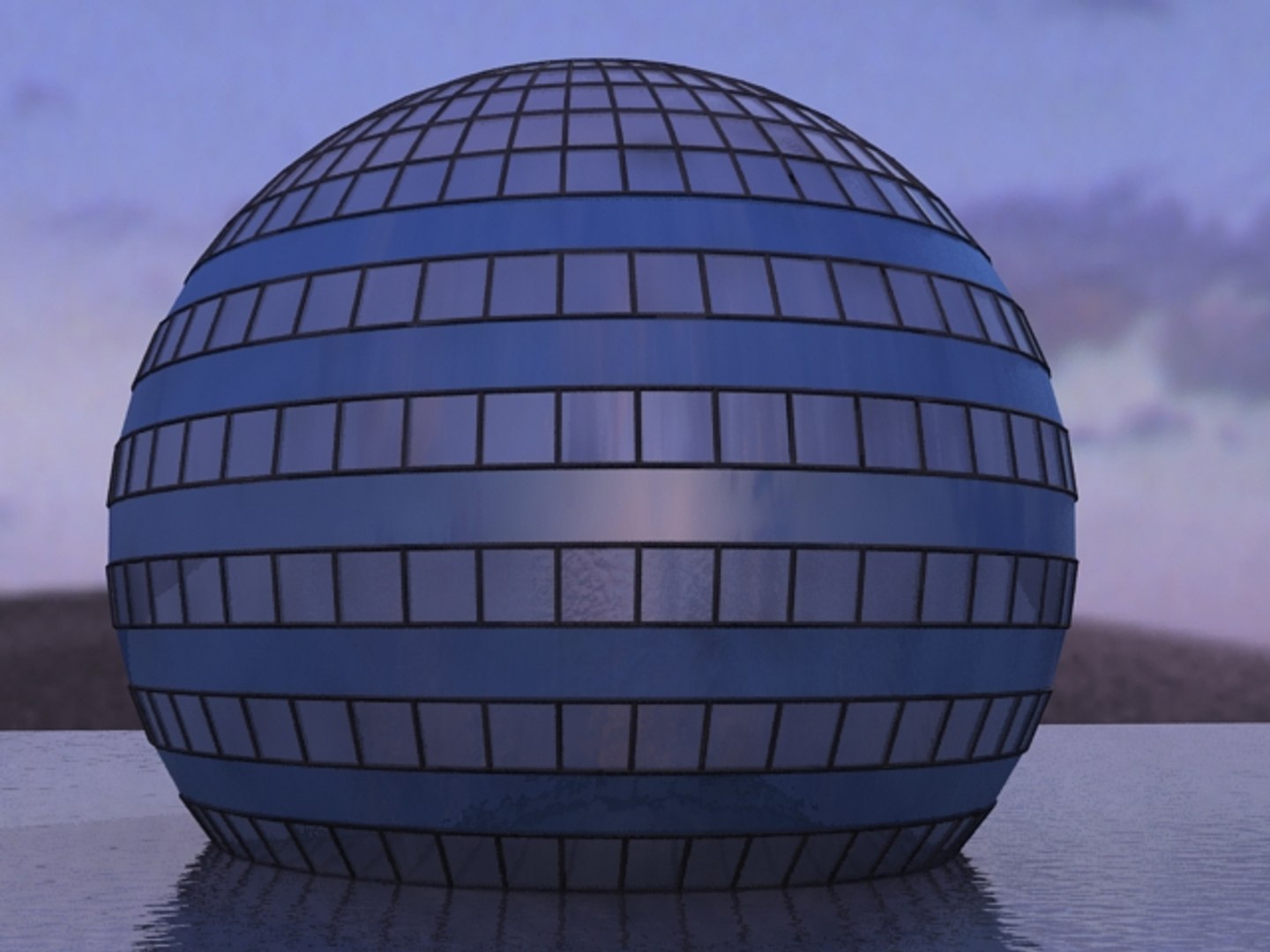 3ds Max Dome Water