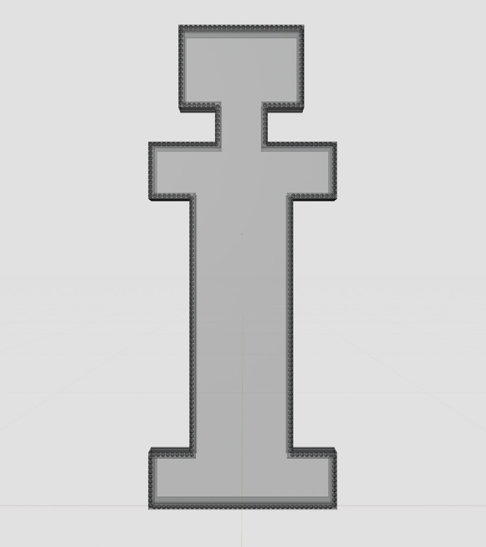 Solar Panel Letter - I 3D Model - TurboSquid 2242107