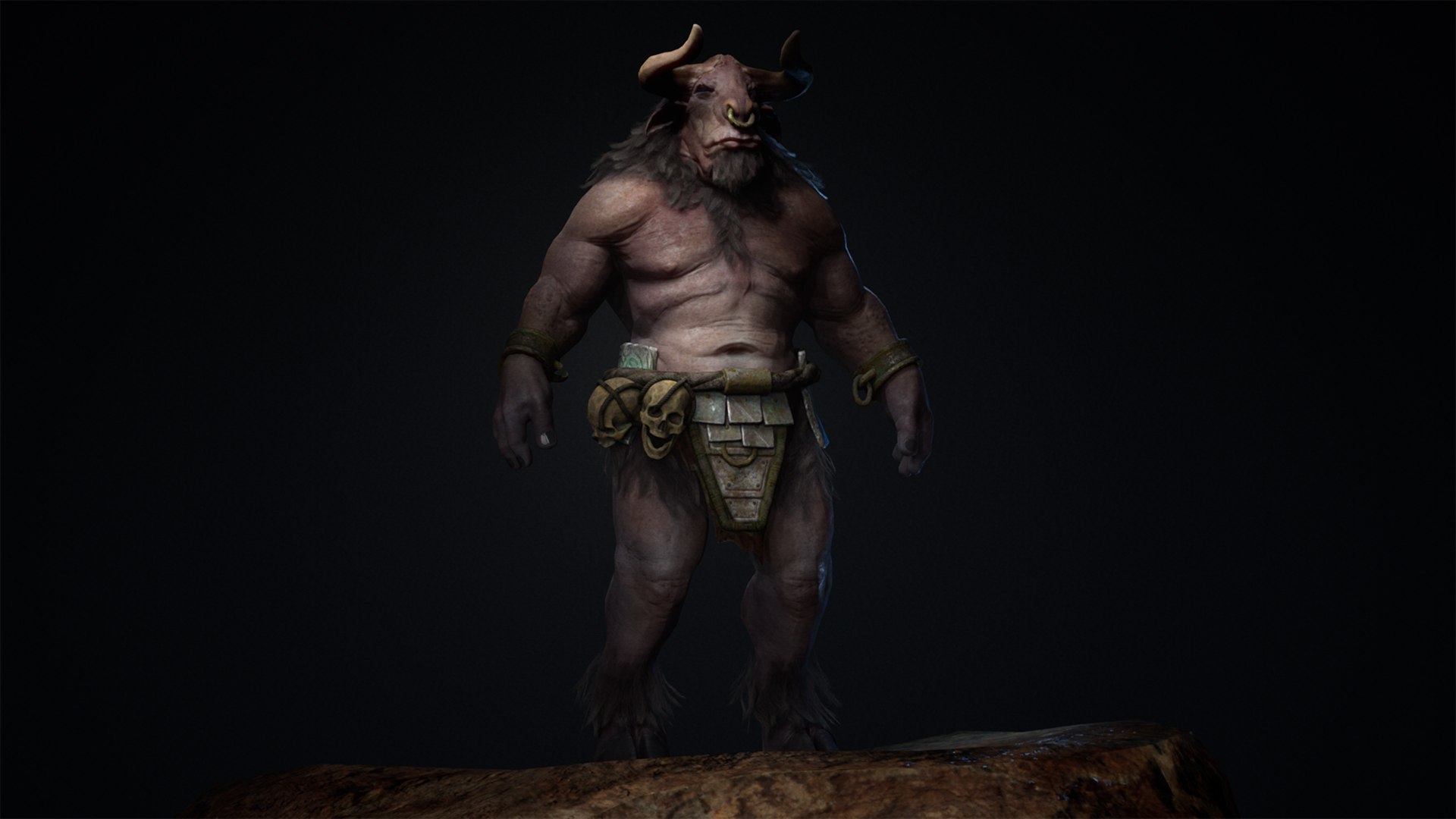 3D Minotaur Beast Of Crete - TurboSquid 2053623