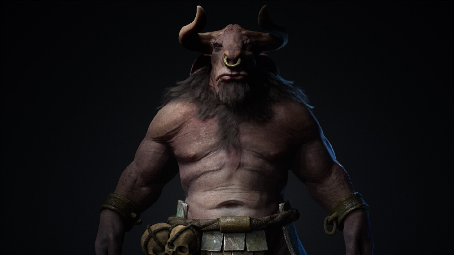 3D Minotaur Beast Of Crete - TurboSquid 2053623