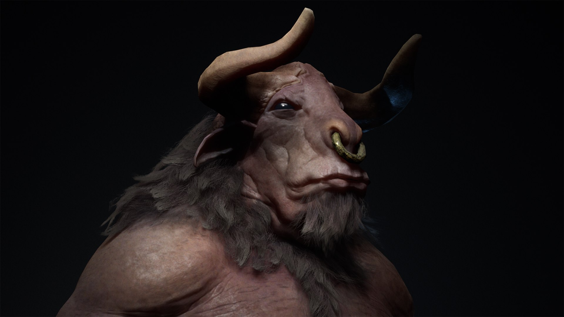 3D Minotaur Beast Of Crete - TurboSquid 2053623