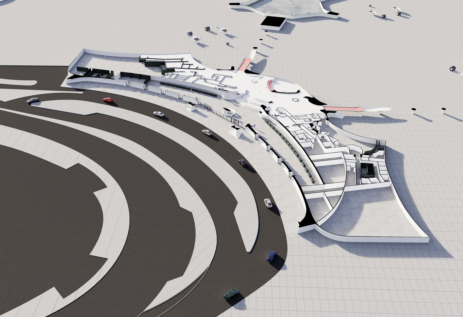 3D TWA Flight Center 90s Model Model - TurboSquid 2170043