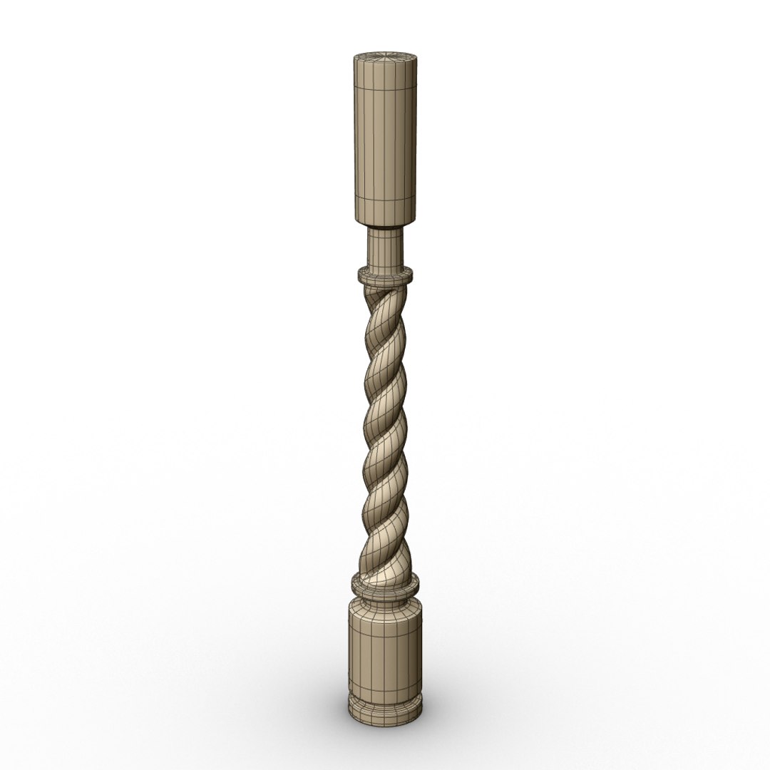 3D simple ornamental pillars model - TurboSquid 1208763