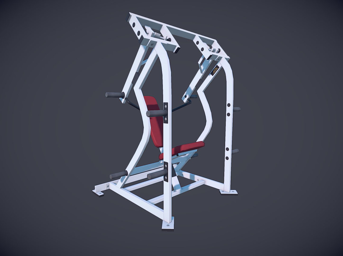 shoulder press 3d max
