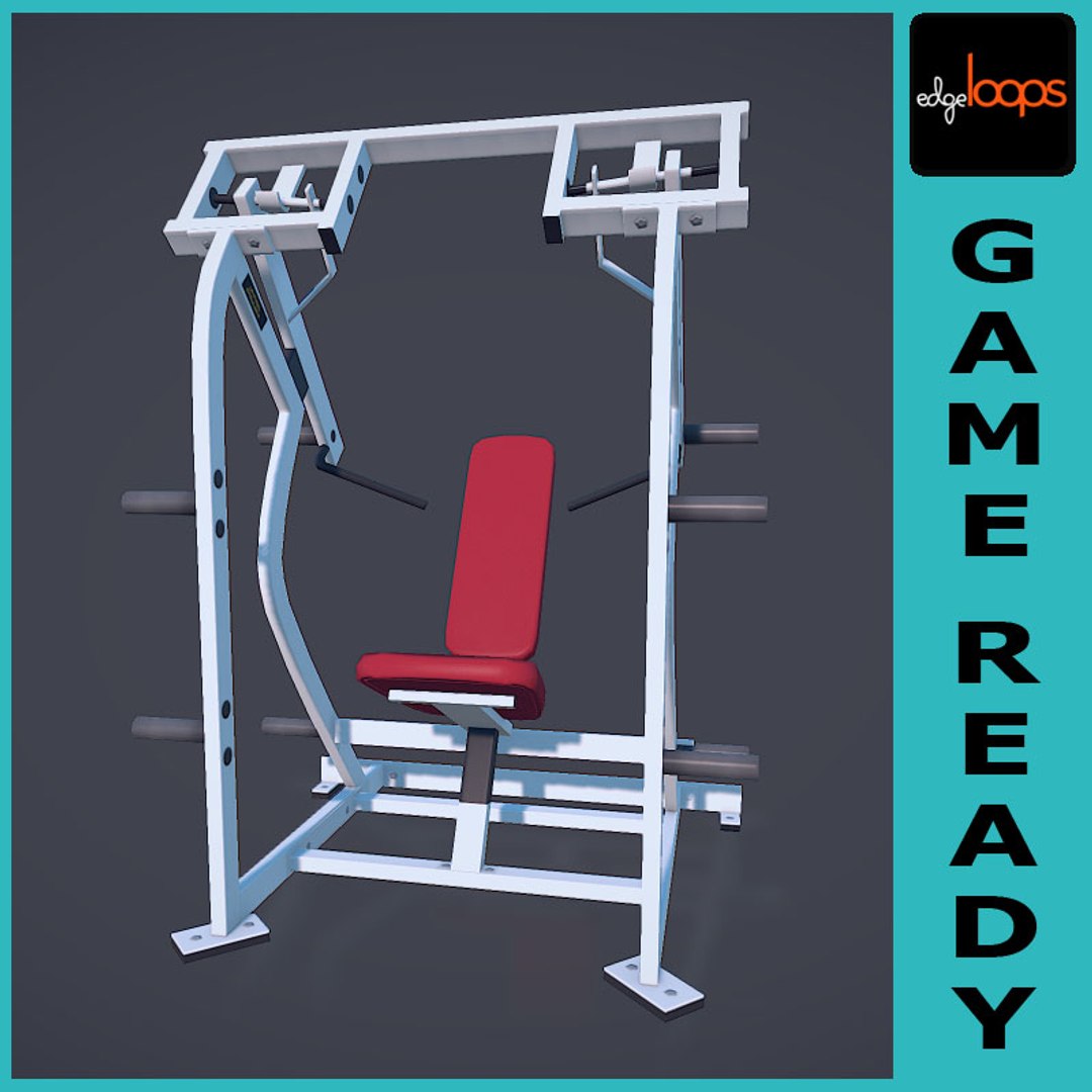 shoulder press 3d max