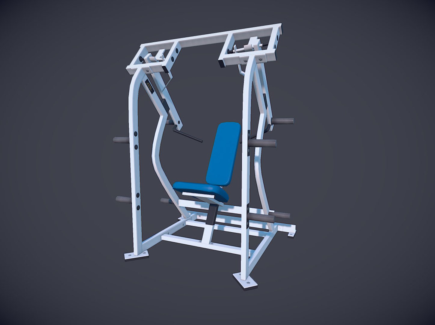 shoulder press 3d max