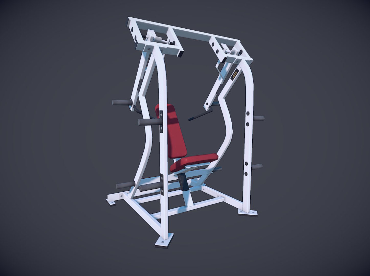 shoulder press 3d max