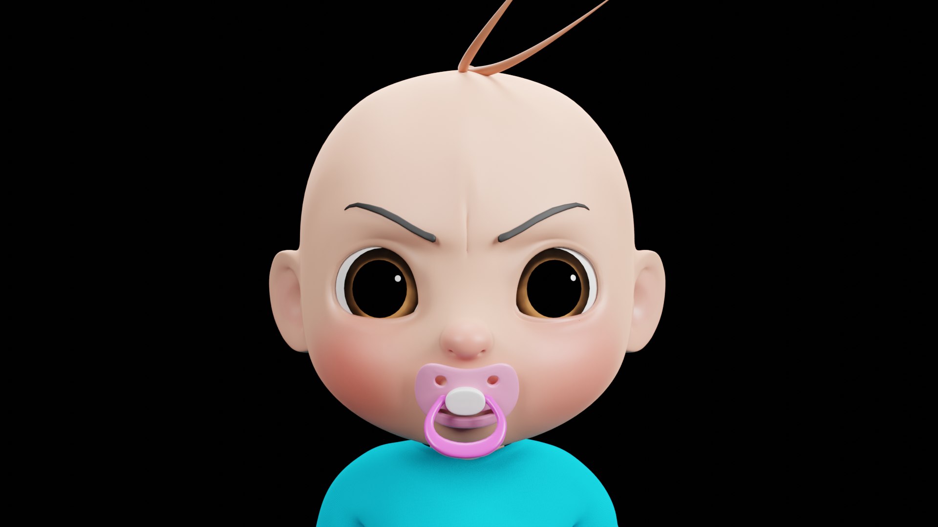 Cartoon Baby - FULLY RIGGED Model - TurboSquid 1857554