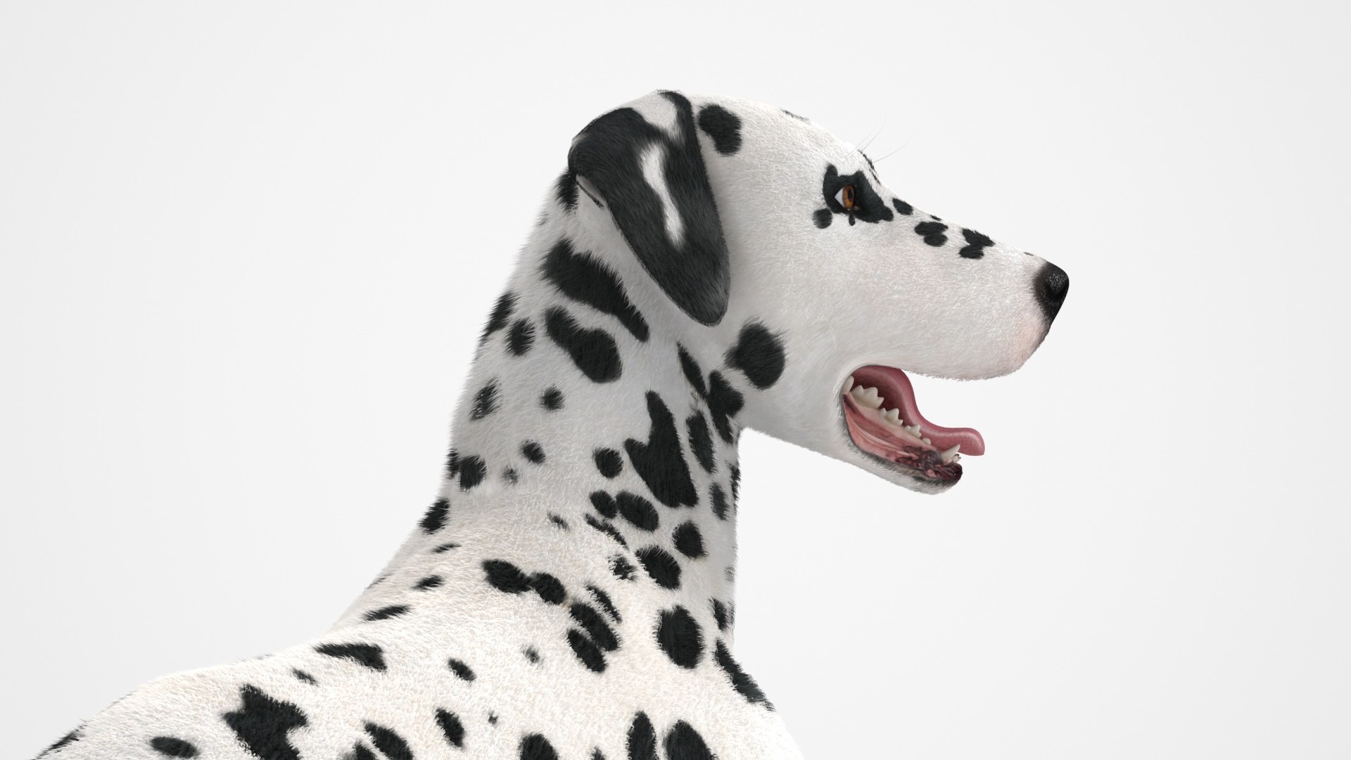 Spotted Lying Dalmatian Dog Fur 3D Model - TurboSquid 2235528