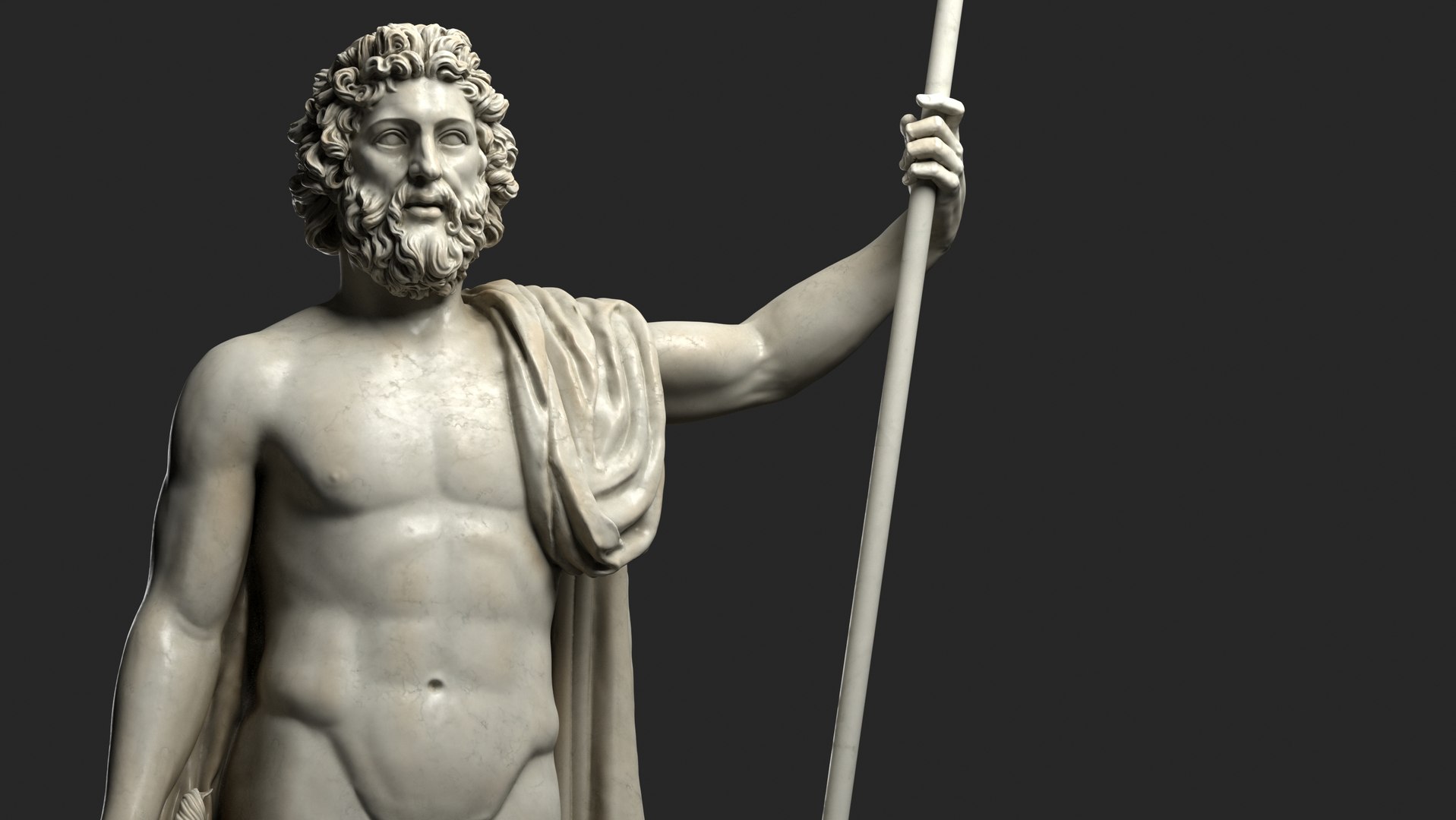 Zeus Sculpture Marble 3D Model - TurboSquid 1433321