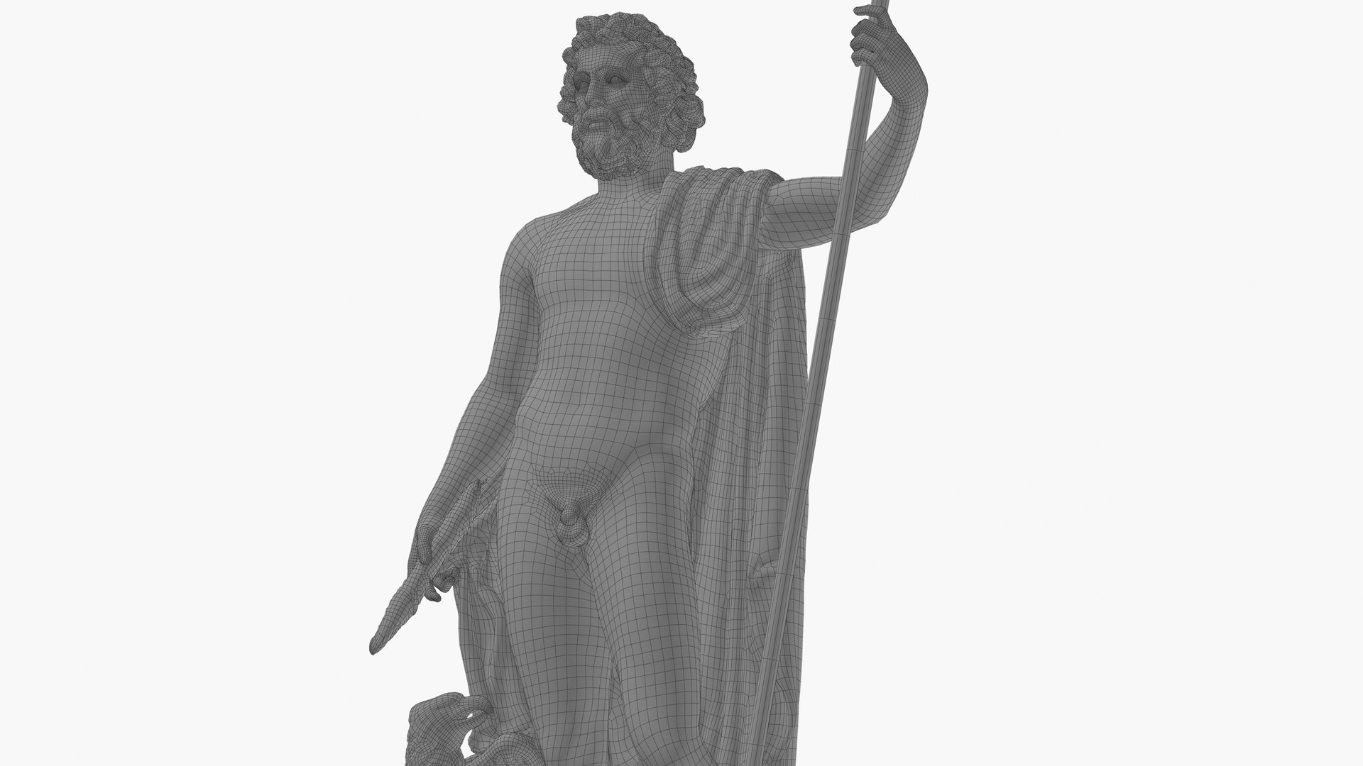 Zeus Sculpture Marble 3D Model - TurboSquid 1433321