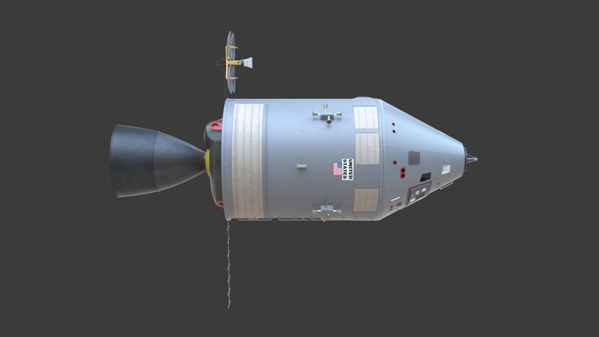 3D Apollo Spacecraft Space - TurboSquid 1468222