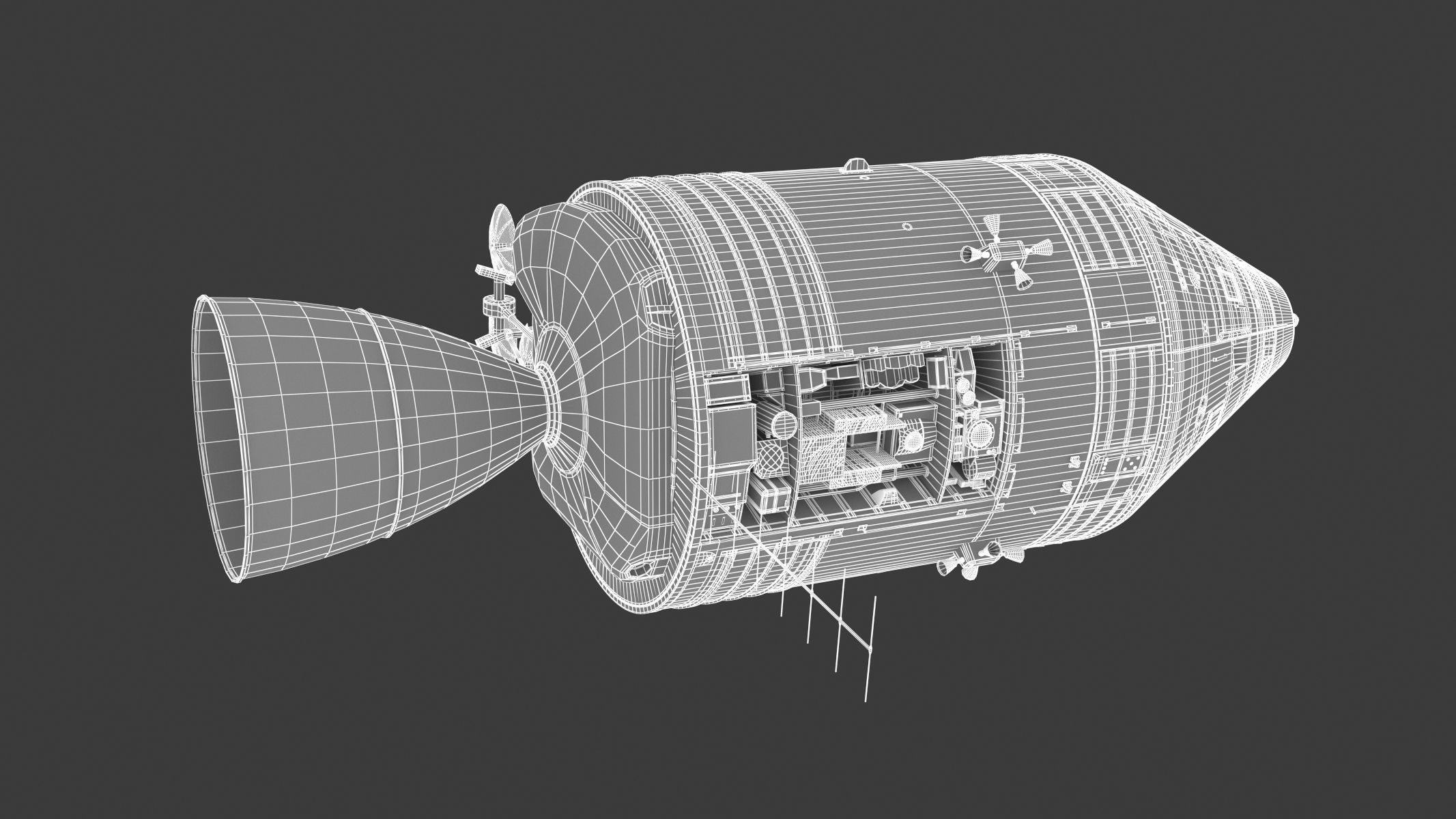 3D apollo spacecraft space - TurboSquid 1468222