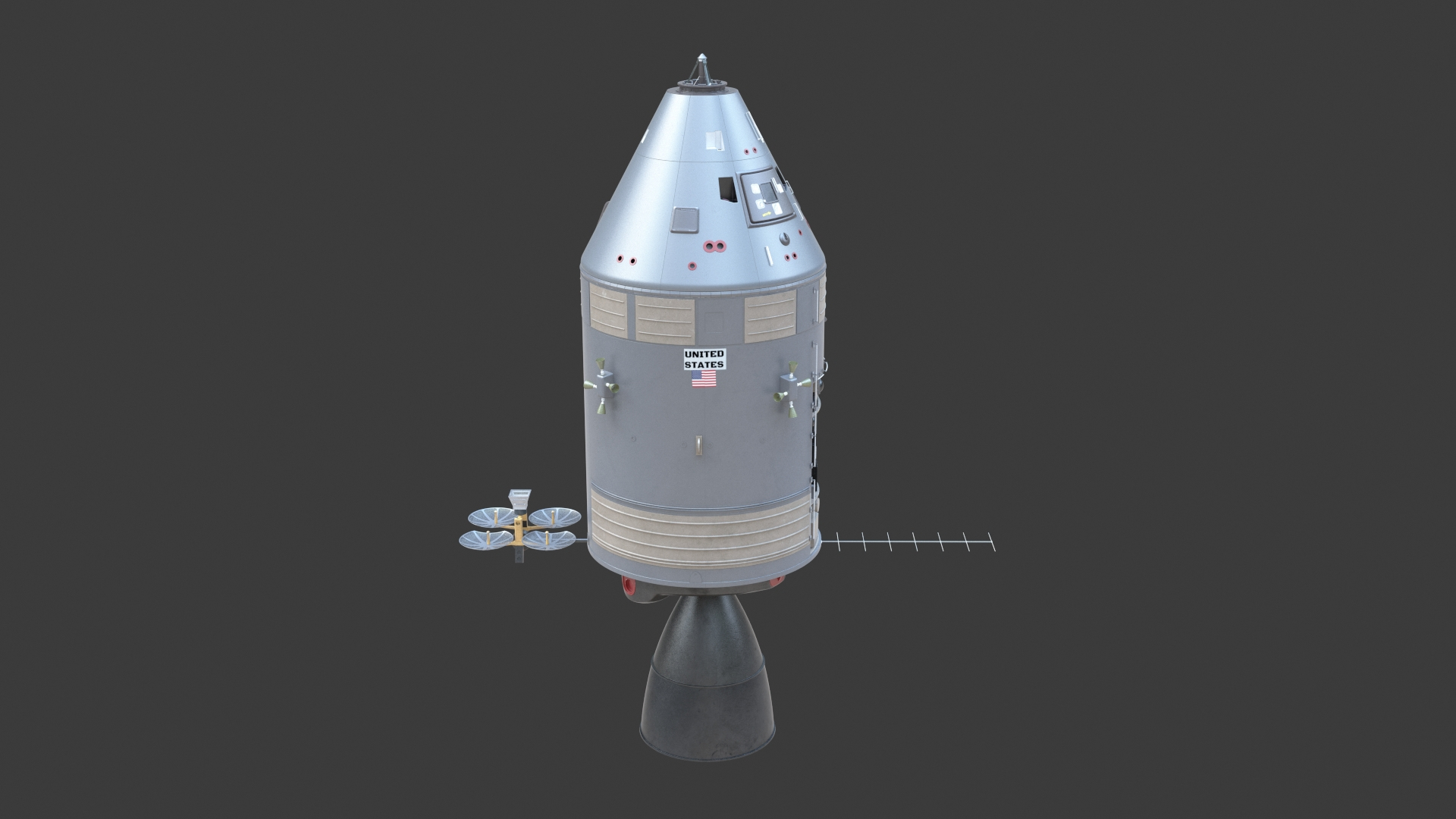 3D Apollo Spacecraft Space - TurboSquid 1468222