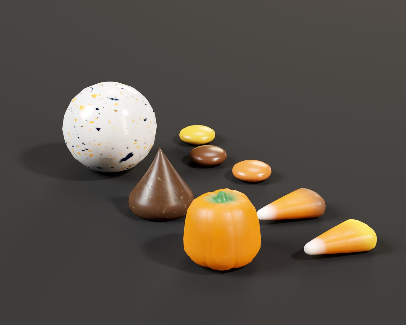 Halloween Candy 3D Model - TurboSquid 2355716