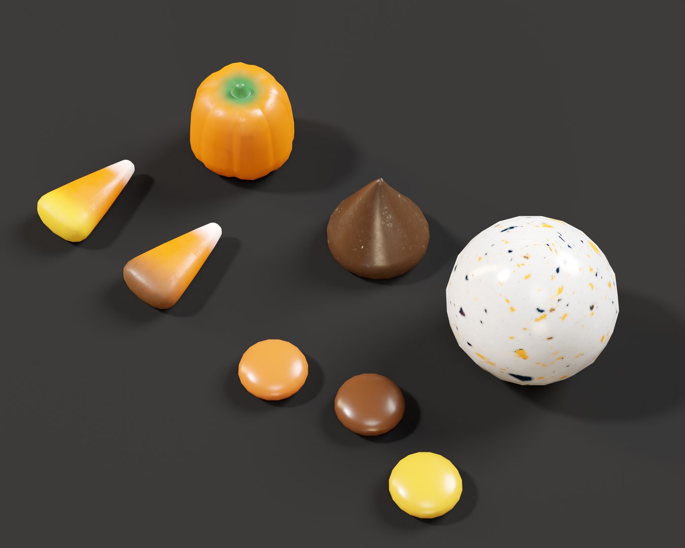 Halloween Candy 3D Model - TurboSquid 2355716