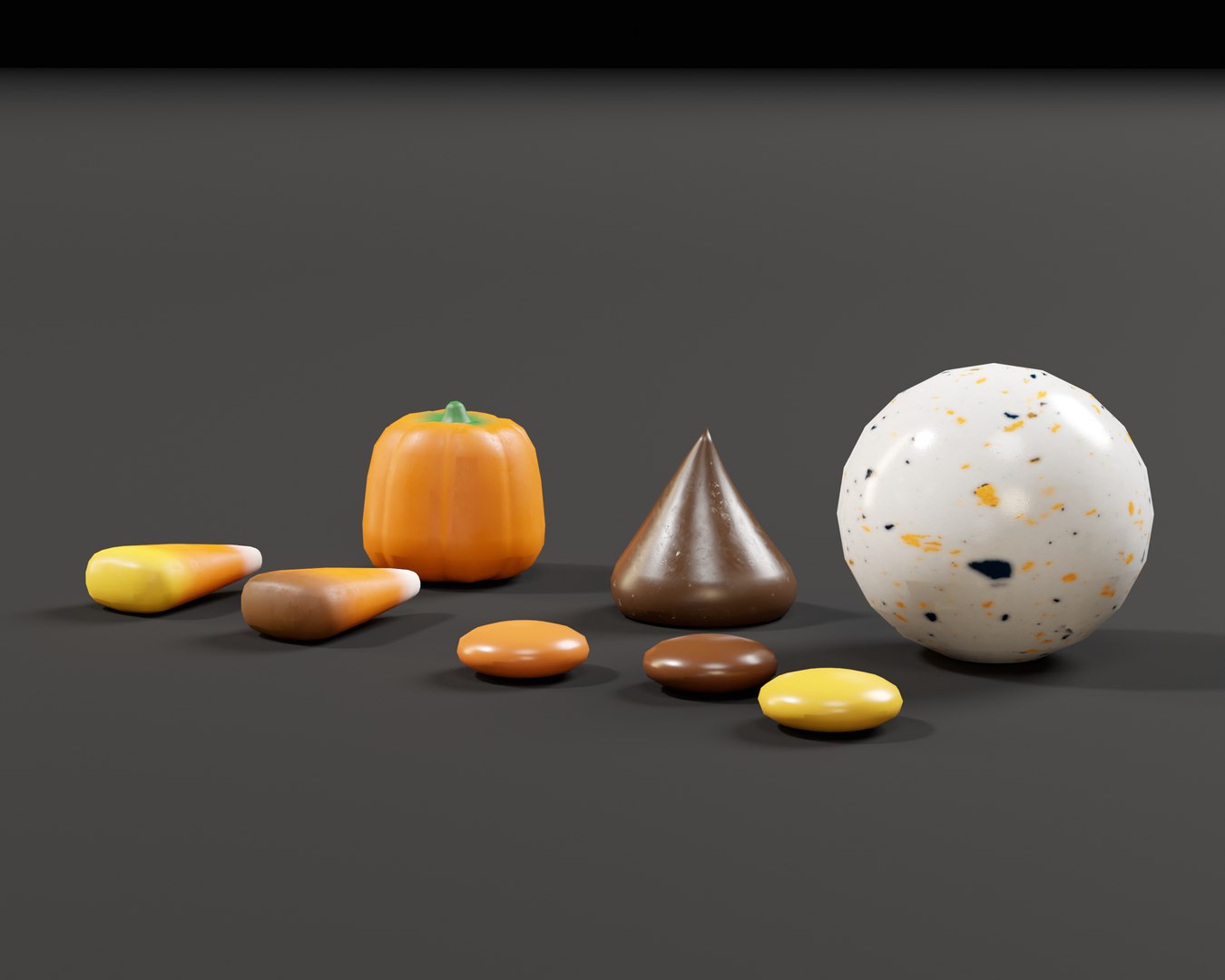 Halloween Candy 3D Model - TurboSquid 2355716