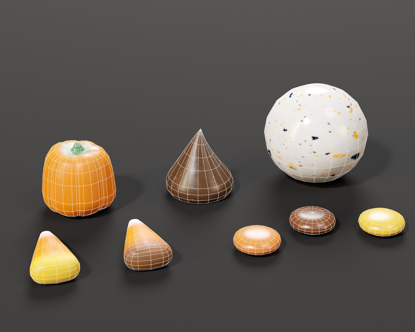 Halloween Candy 3D Model - TurboSquid 2355716