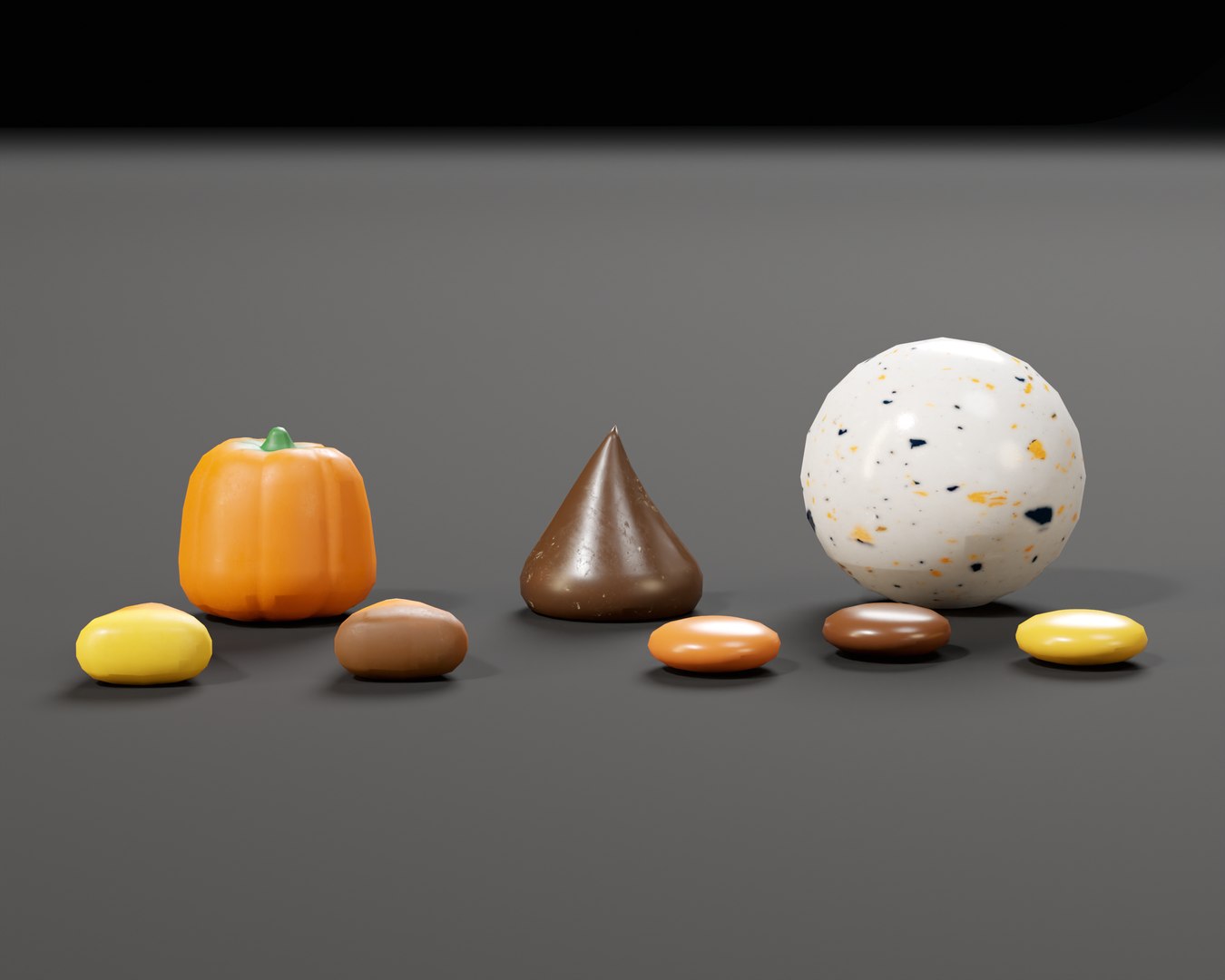 Halloween Candy 3D Model - TurboSquid 2355716