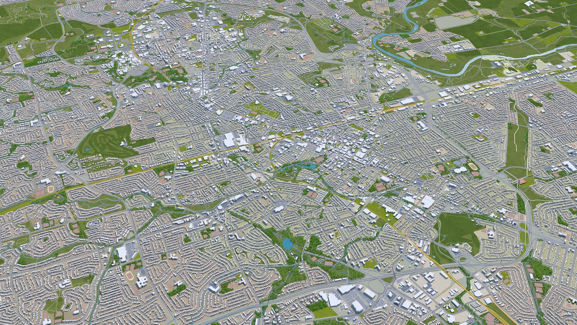 3D model city area building - TurboSquid 1596459