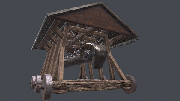 modelo 3d Ariete medieval bajo poli - TurboSquid 1464500