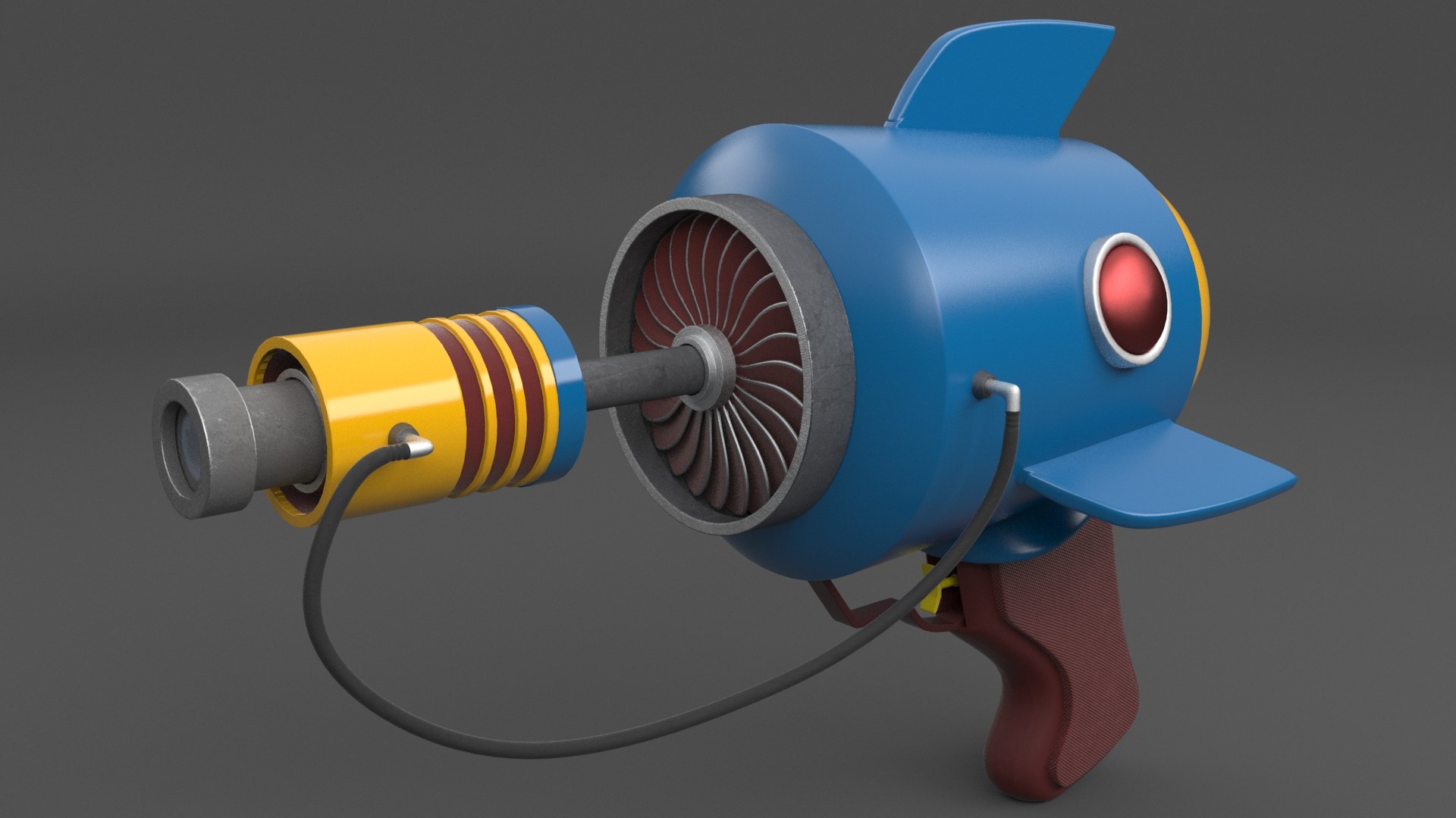 3D Cartoon Gun Model - TurboSquid 1641193