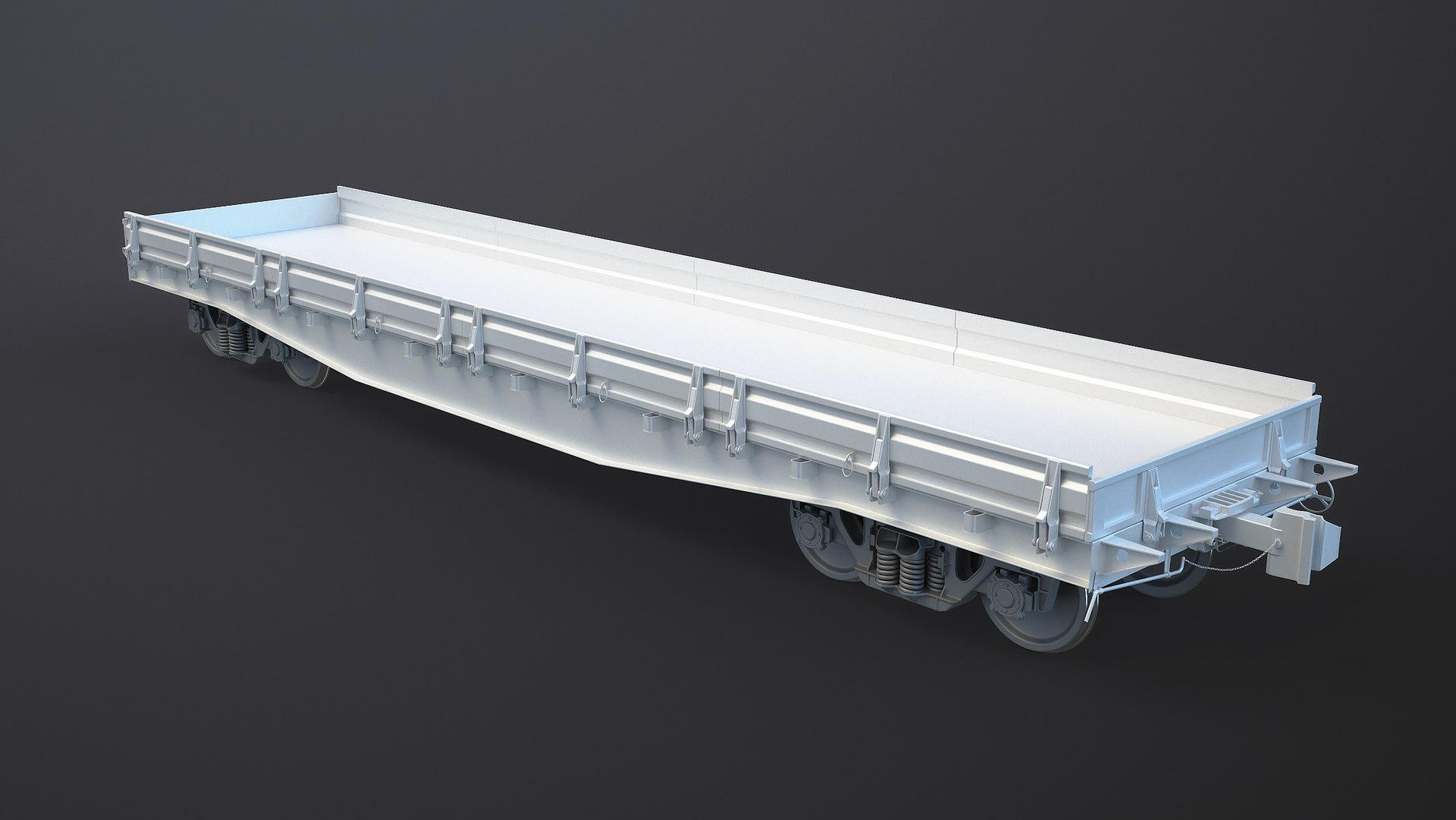 Flat Wagon High-Poly 3D Model - TurboSquid 1843184