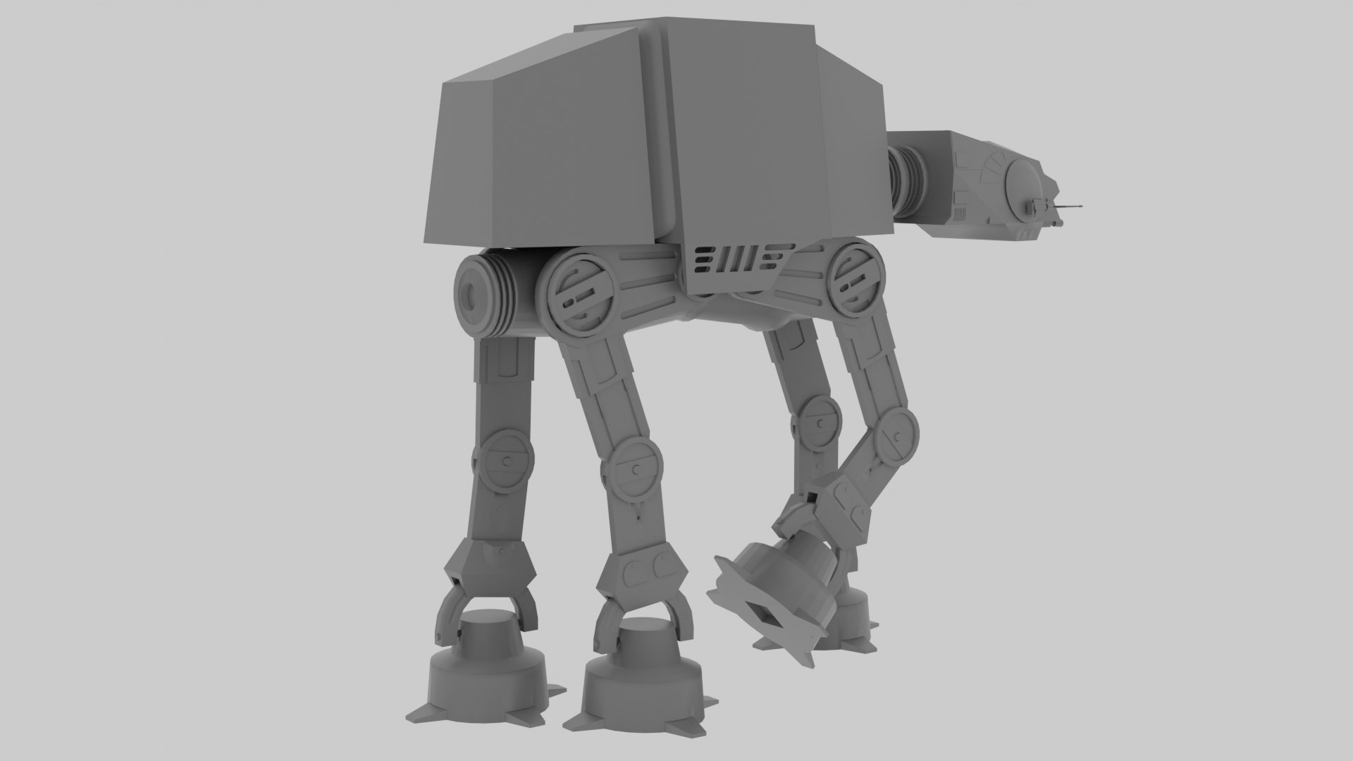 3D Star Wars ATAT Model - TurboSquid 1833672