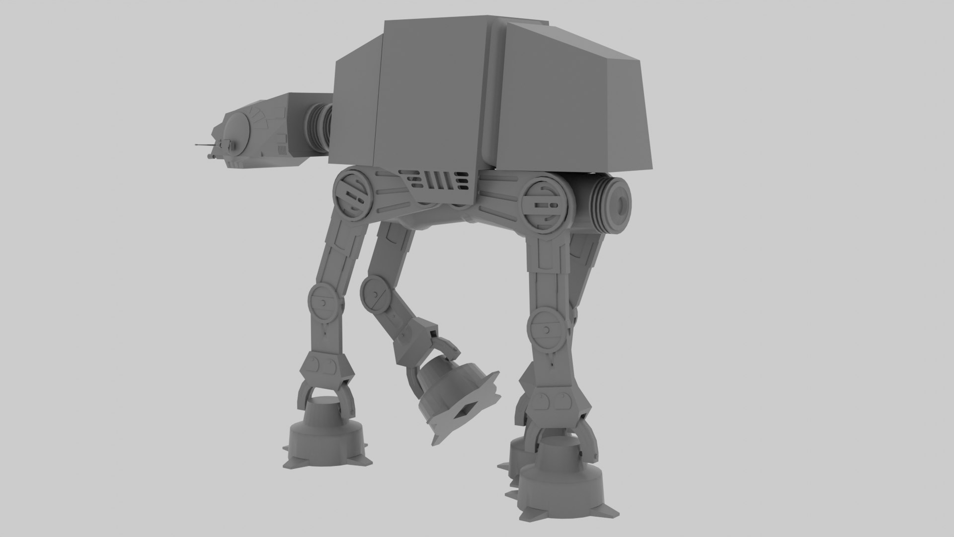 3D Star Wars ATAT Model - TurboSquid 1833672