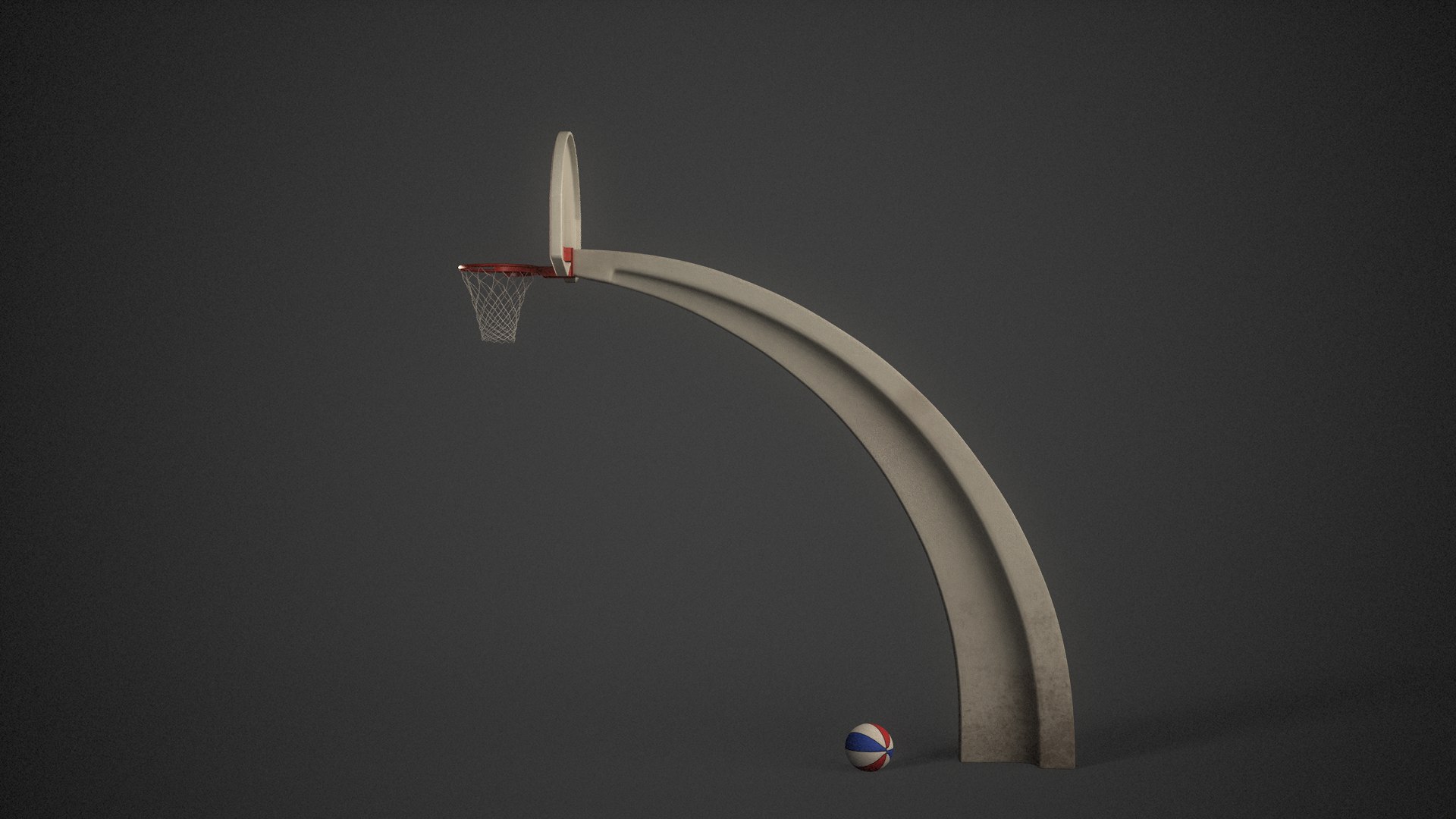 Basketball Hoop Model - TurboSquid 2350948