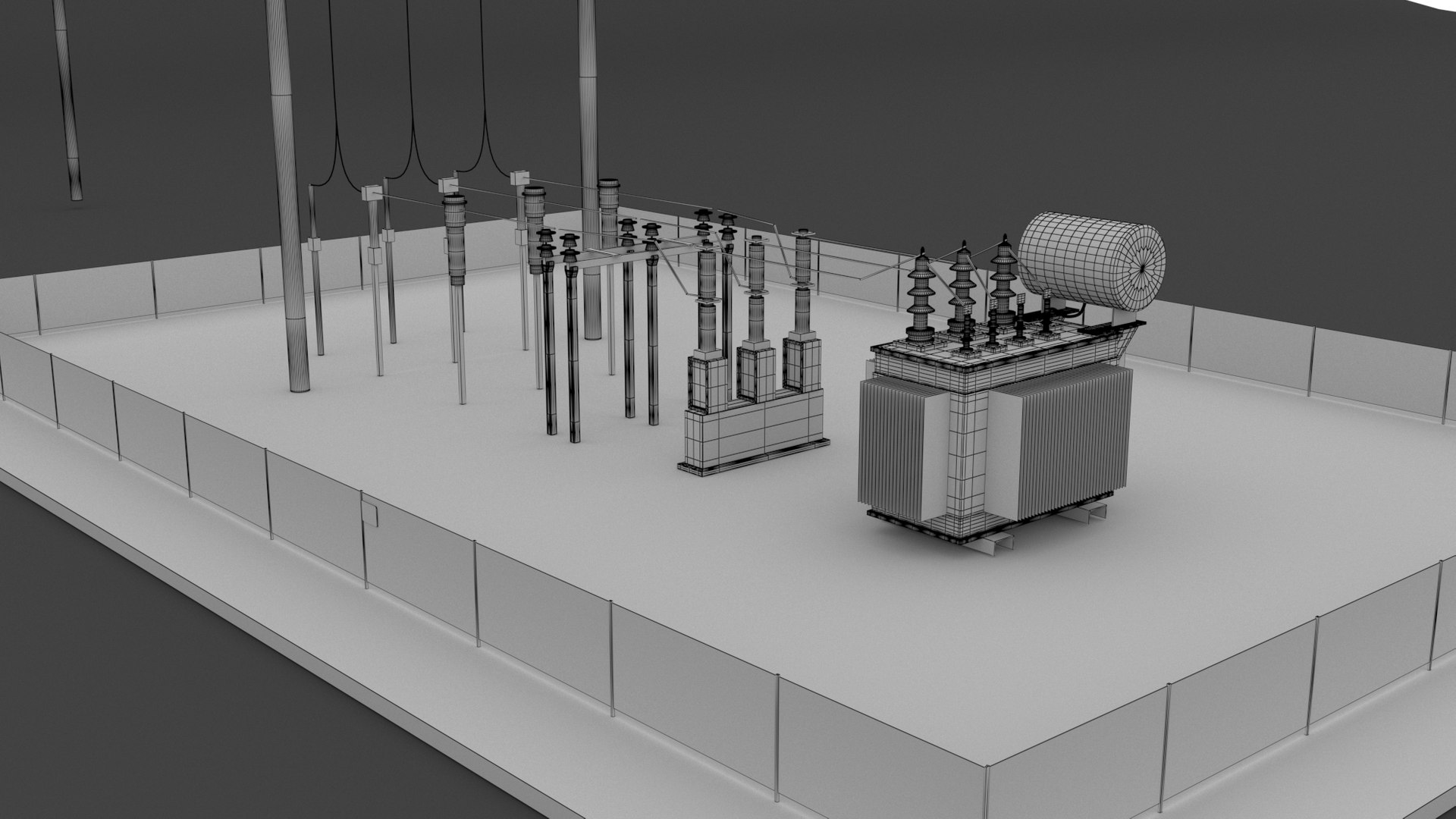 Electrical Substation 3D Model - TurboSquid 2295170
