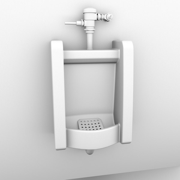 3d realistic urinal model