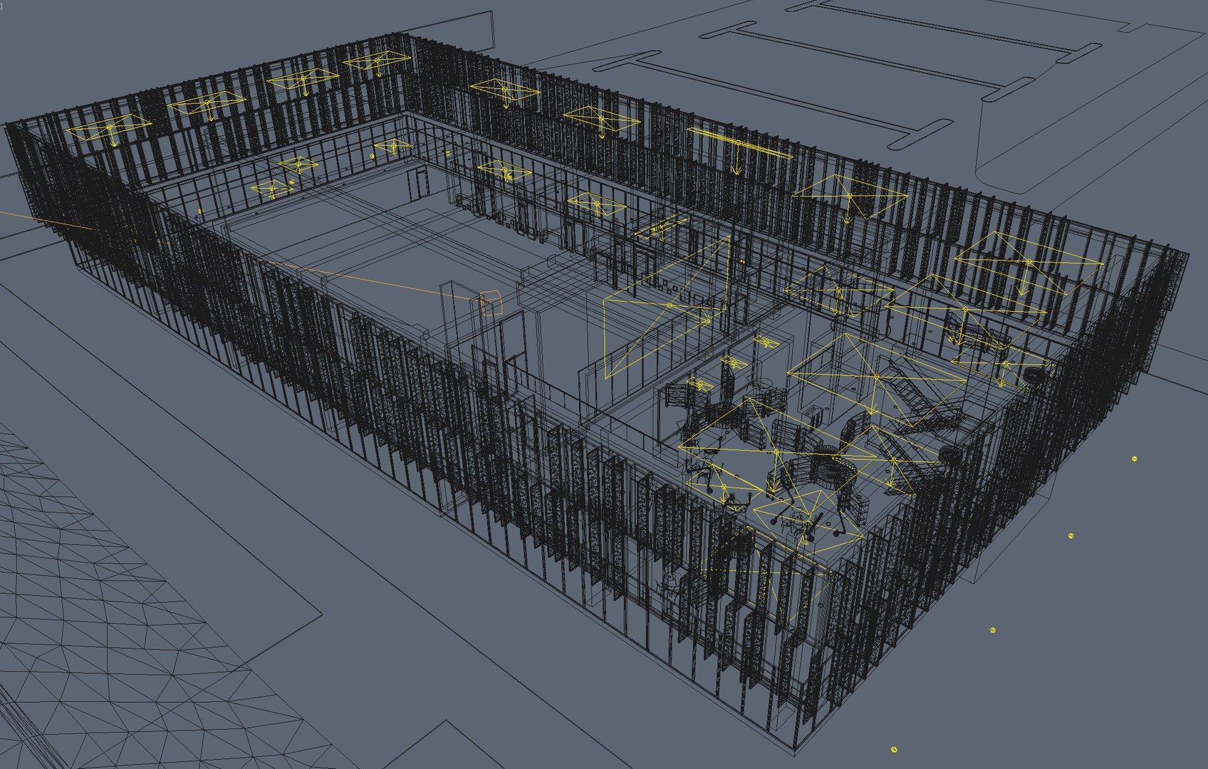3D Public Hall Interior 01 Model - TurboSquid 1751370