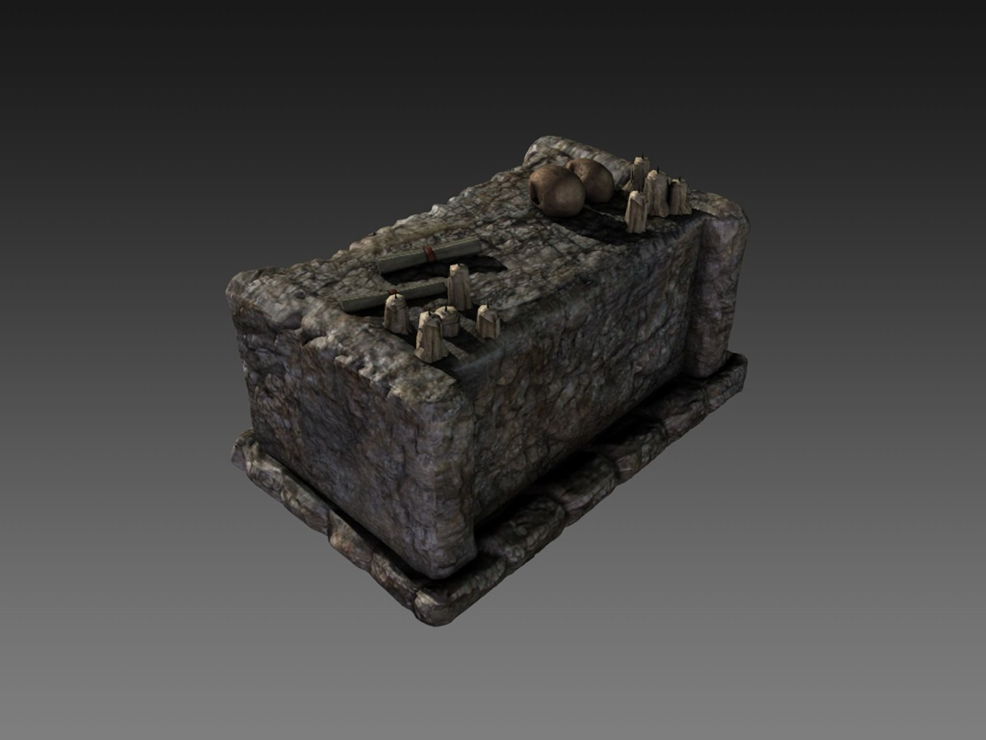 3d Model Stone Altar