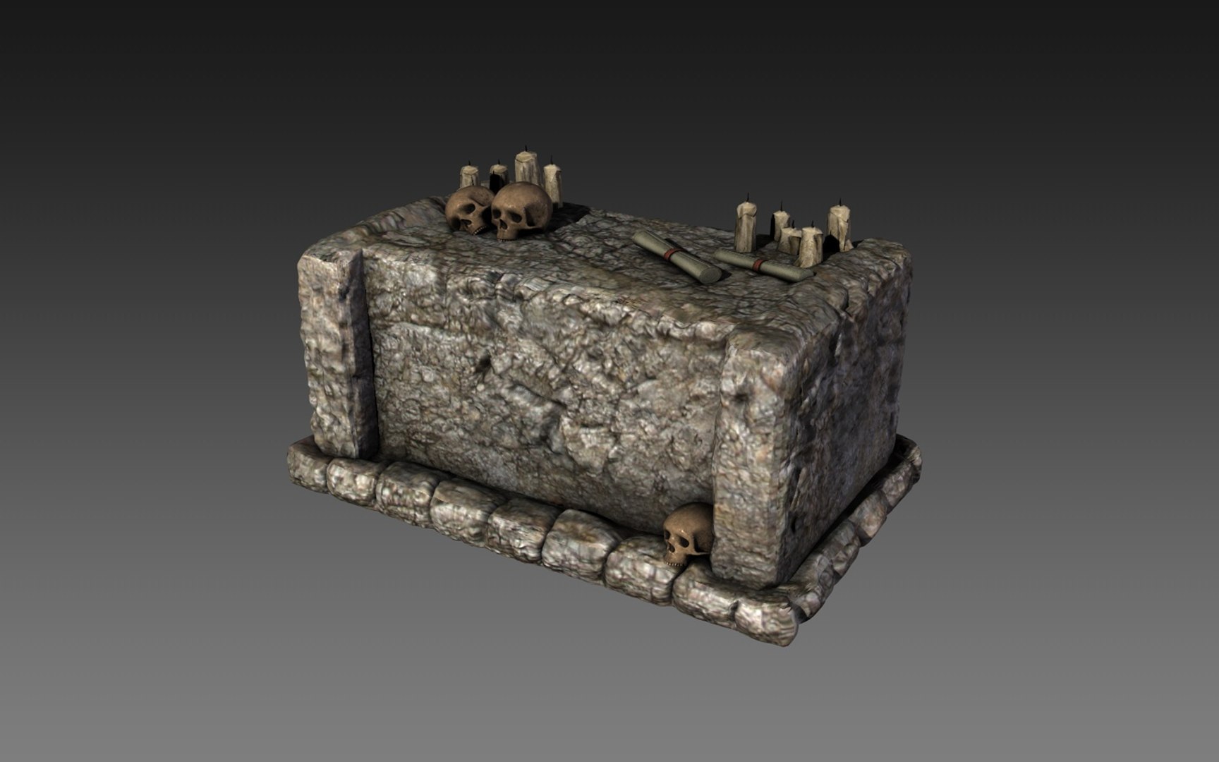 3d Model Stone Altar