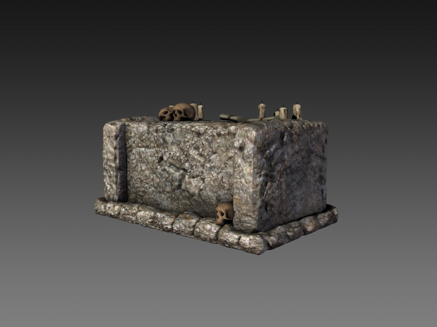 3d Model Stone Altar