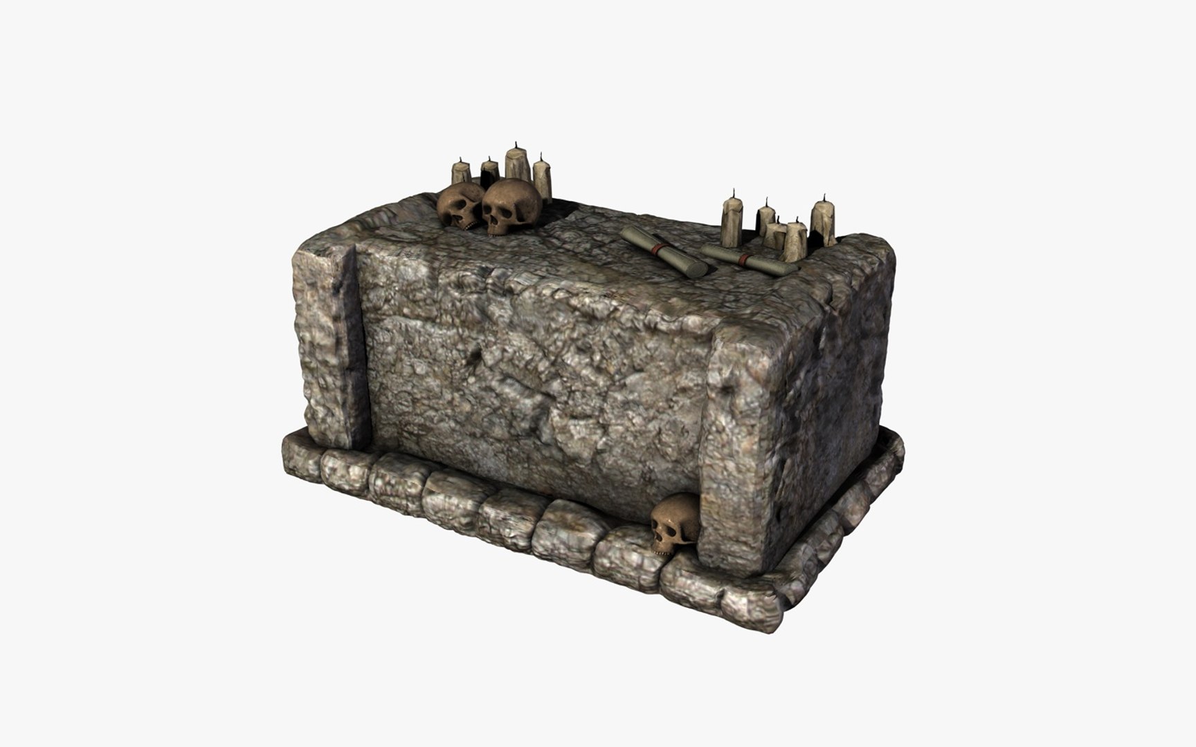 3d Model Stone Altar
