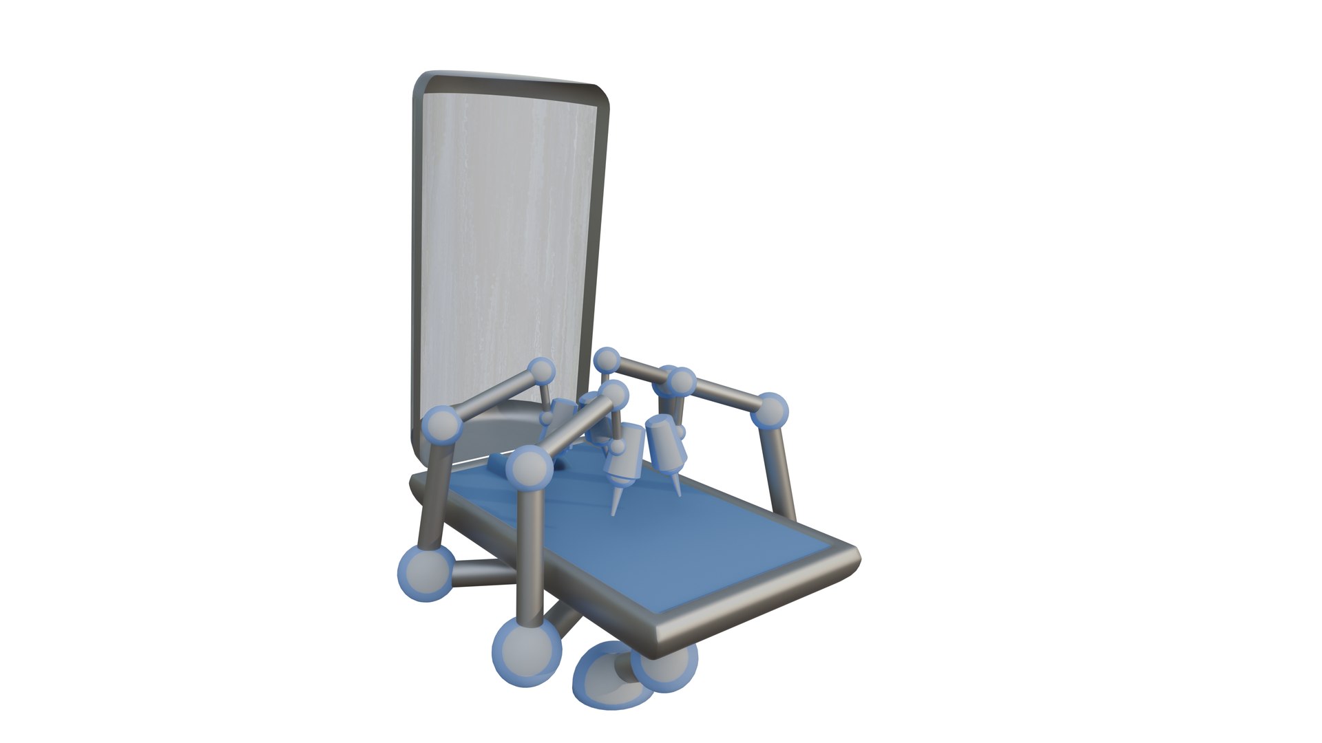 Futuristic Laser Surgery Bed High Tech Sci-Fi 3D - TurboSquid 2353233