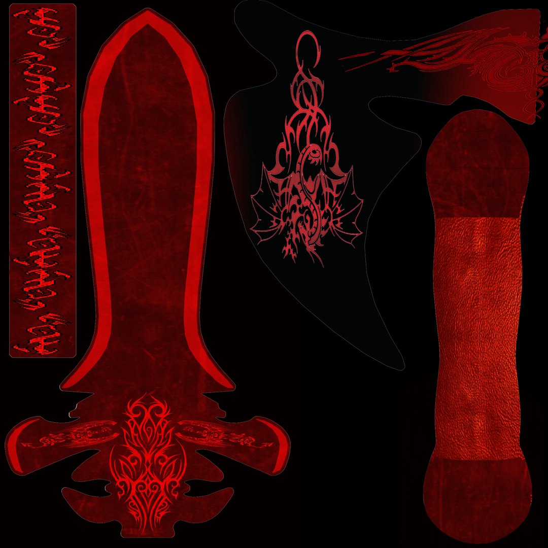 Mysterious Sword 3d Model