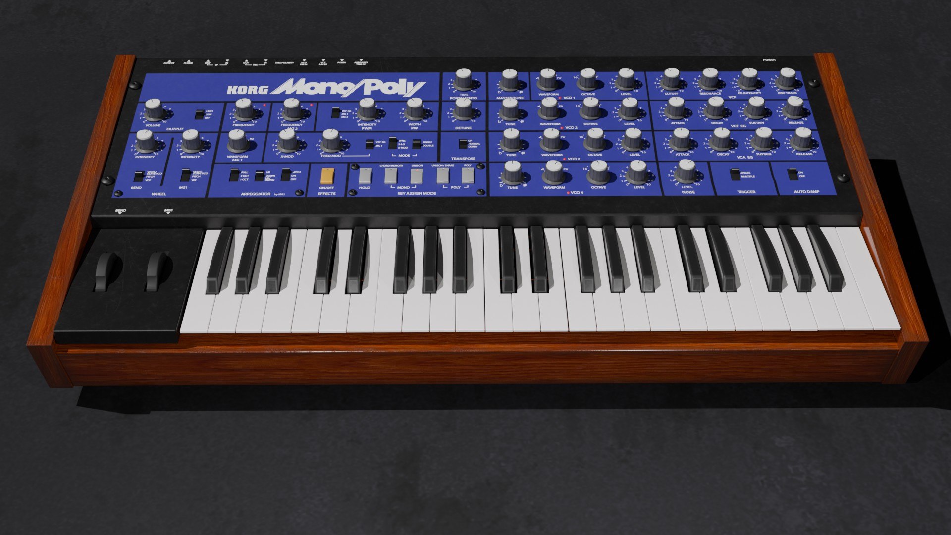 3D Korg MonoPoly - TurboSquid 2389094