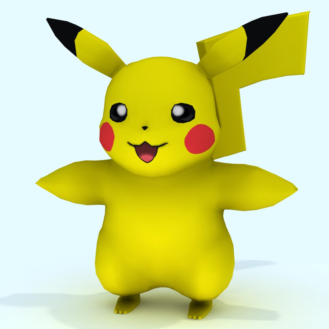 3d Pikachu Games Happy Model