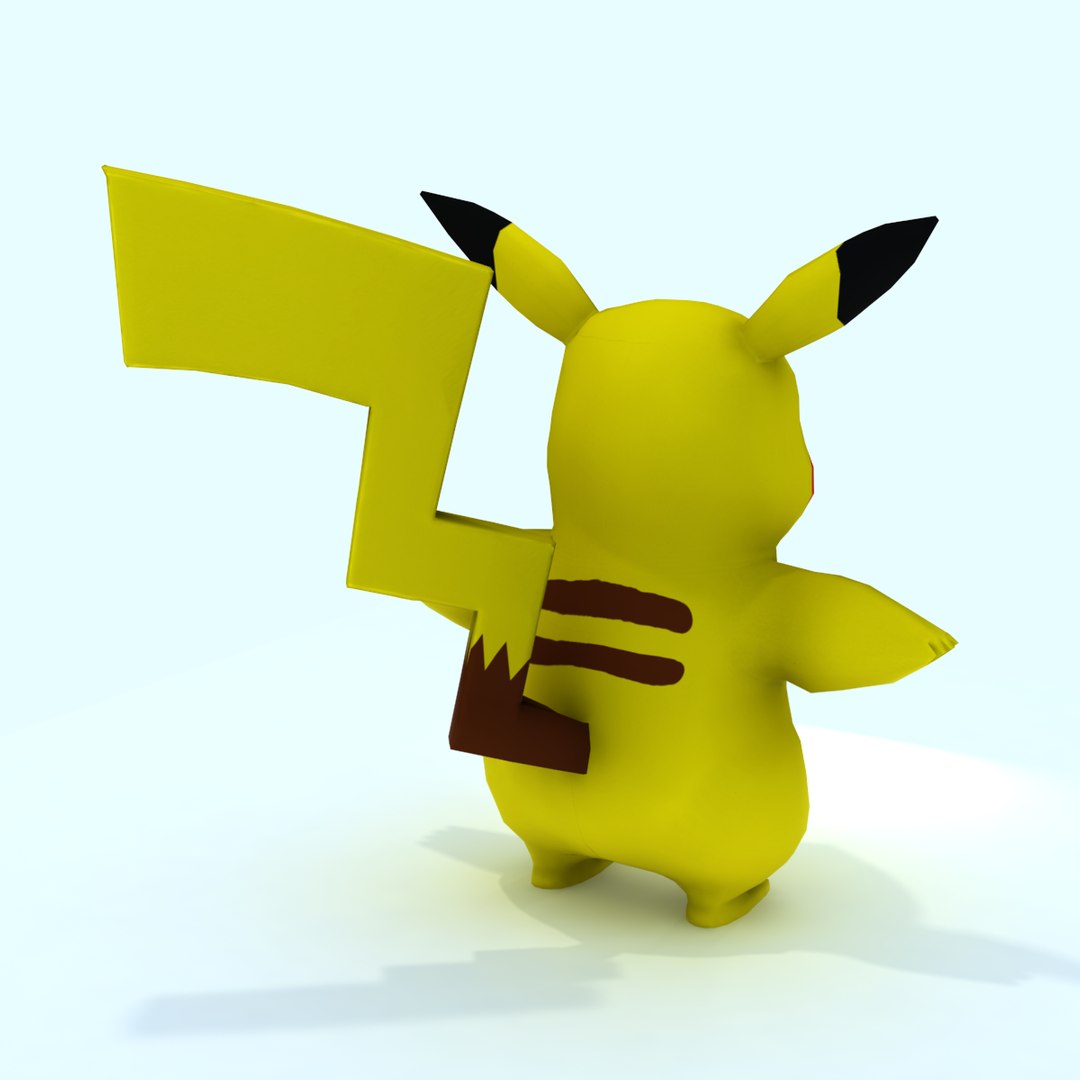 3d Pikachu Games Happy Model