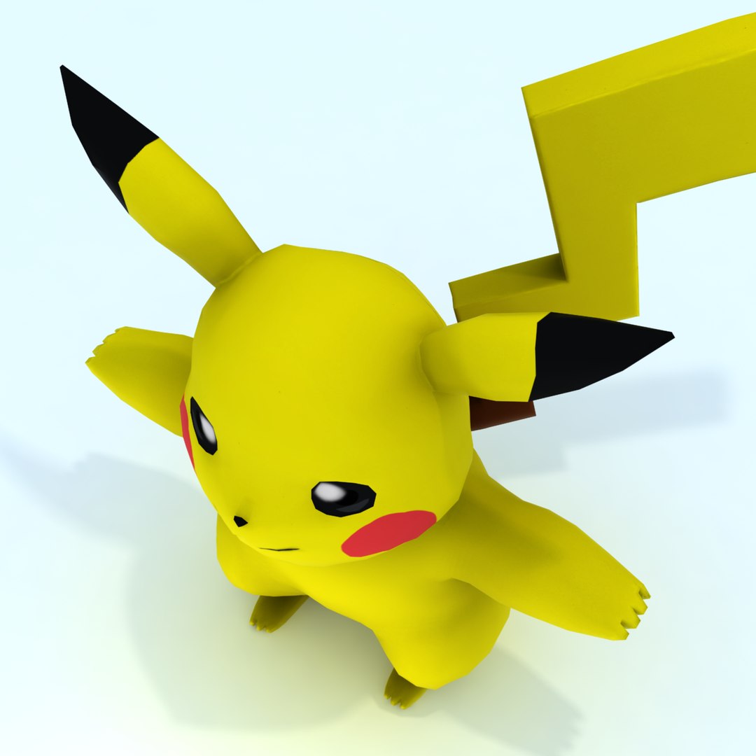 3d Pikachu Games Happy Model