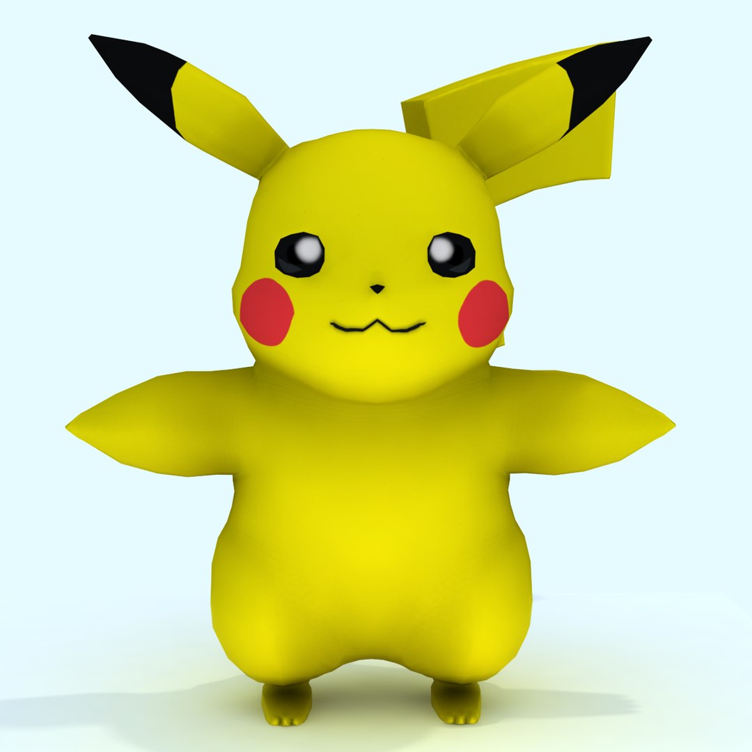 3d Pikachu Games Happy Model