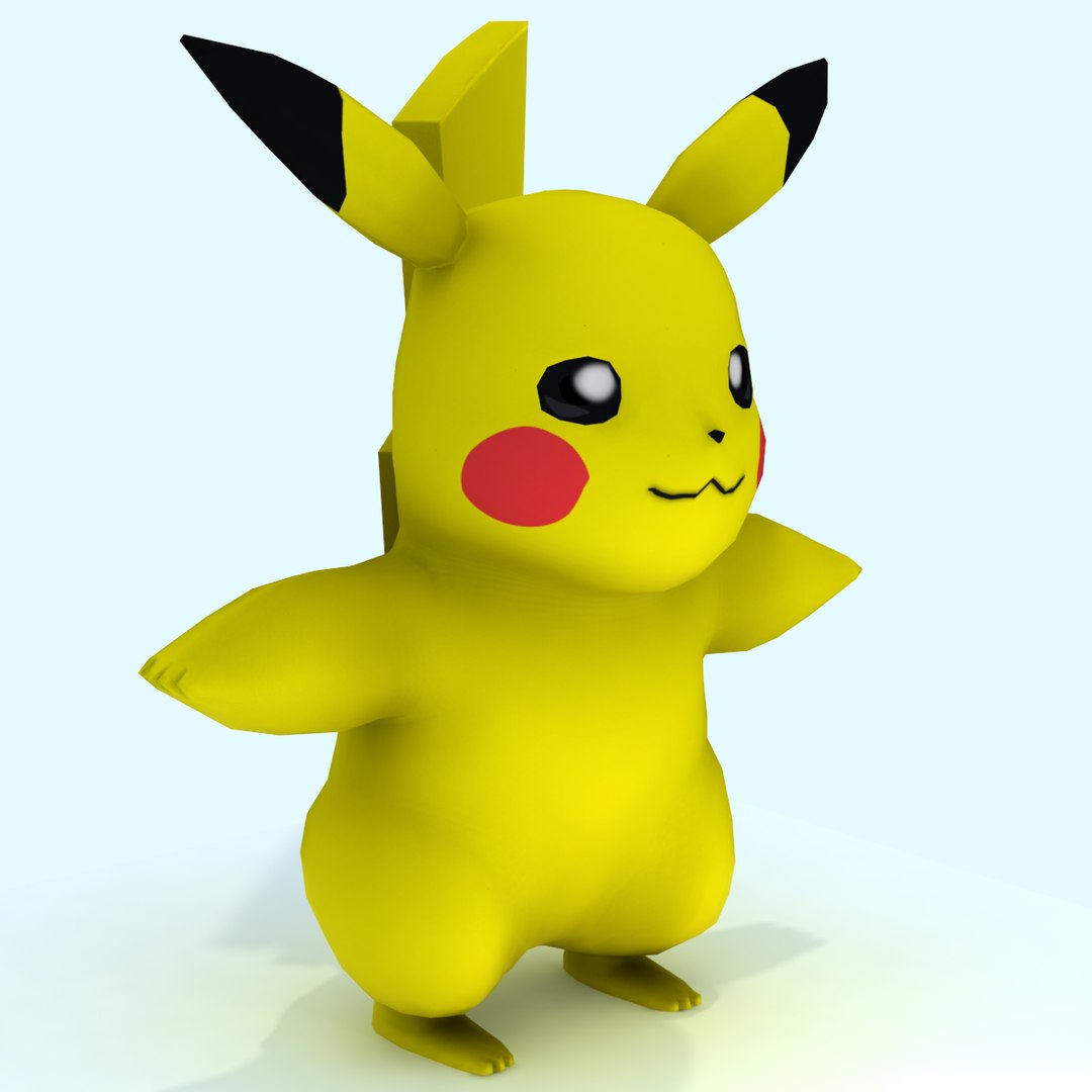 3d Pikachu Games Happy Model