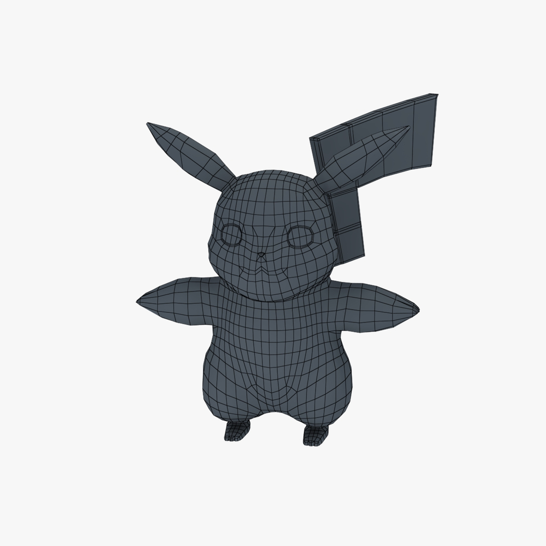 3d pikachu games happy model